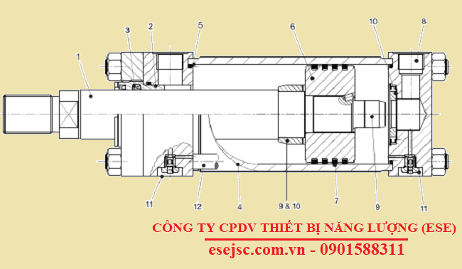 Cấu tạo của van xy lanh Parker 2H, đại lý Parker chính hãng